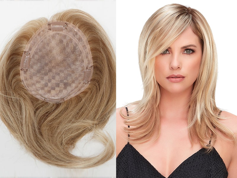 How To Put On A Topper Hair Piece Hair Topper Installation Layla